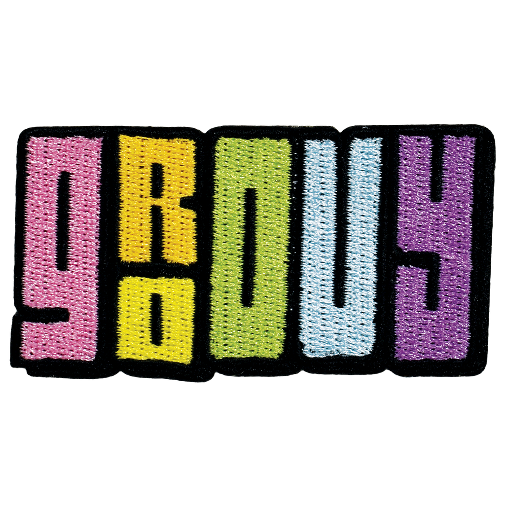 Groovy Embroidered Sticker Patch Groovy Embroidered Sticker Patch
